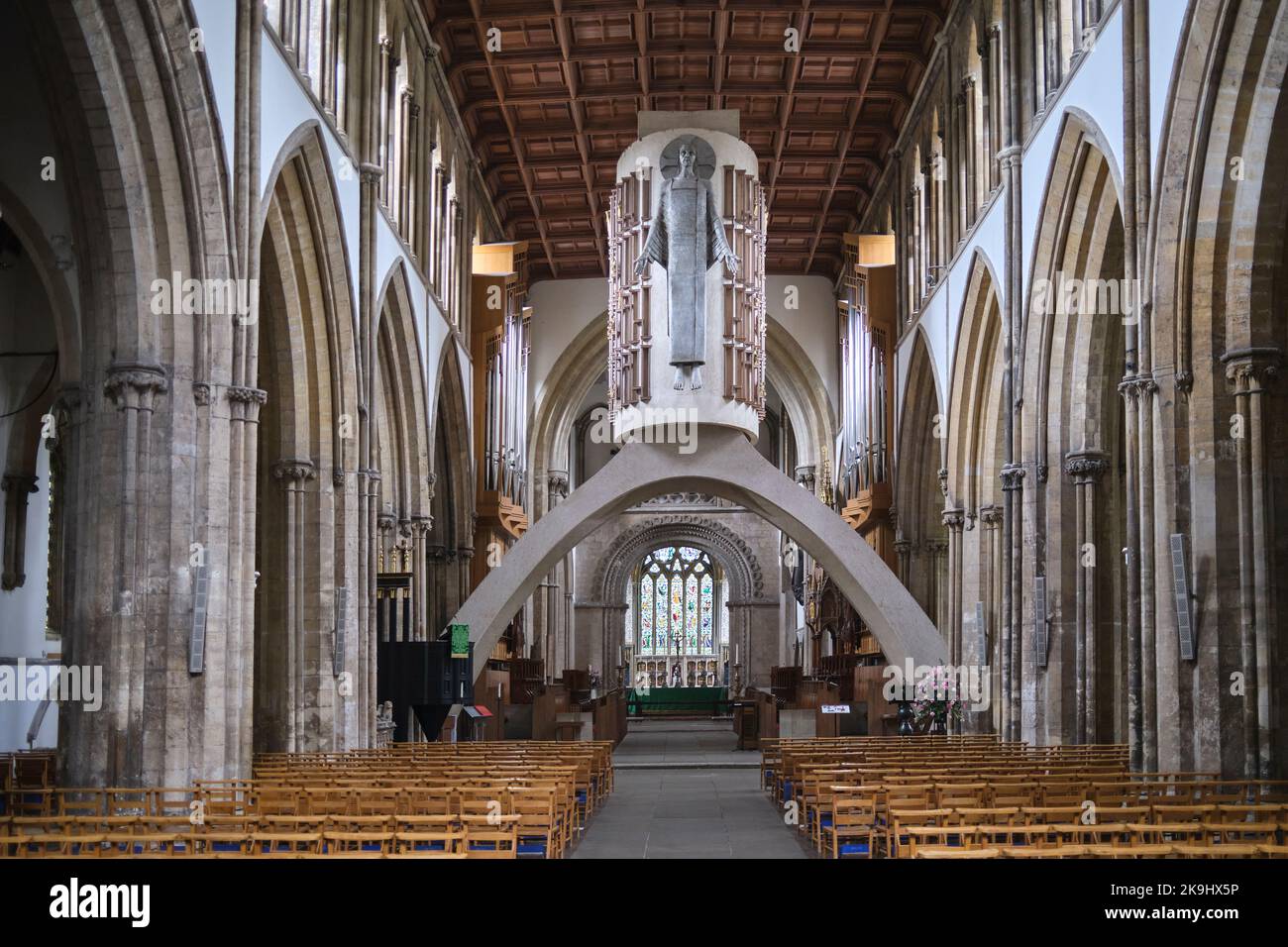Majestas by Jacob Epstein Llandaff Cathedral Cardiff South Wales UK ...
