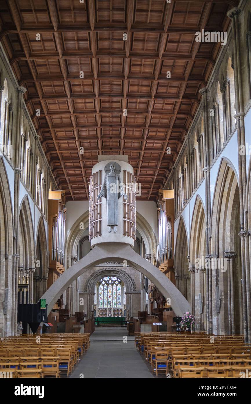 Majestas by Jacob Epstein Llandaff Cathedral Cardiff South Wales UK ...