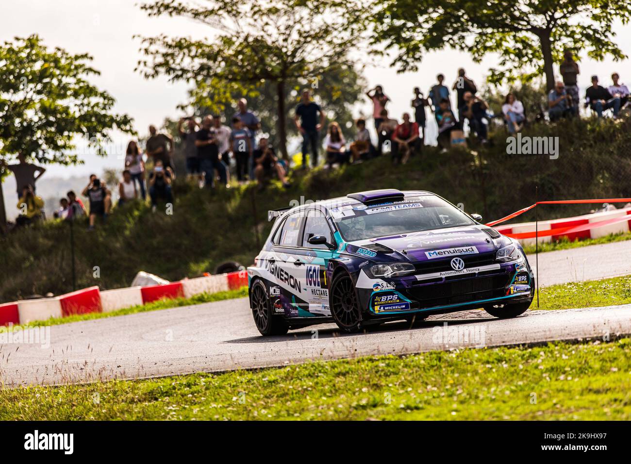 Le Vigan, France. 28th Oct, 2022. 01 GIORDANO Quentin, PARENT Kevin ...