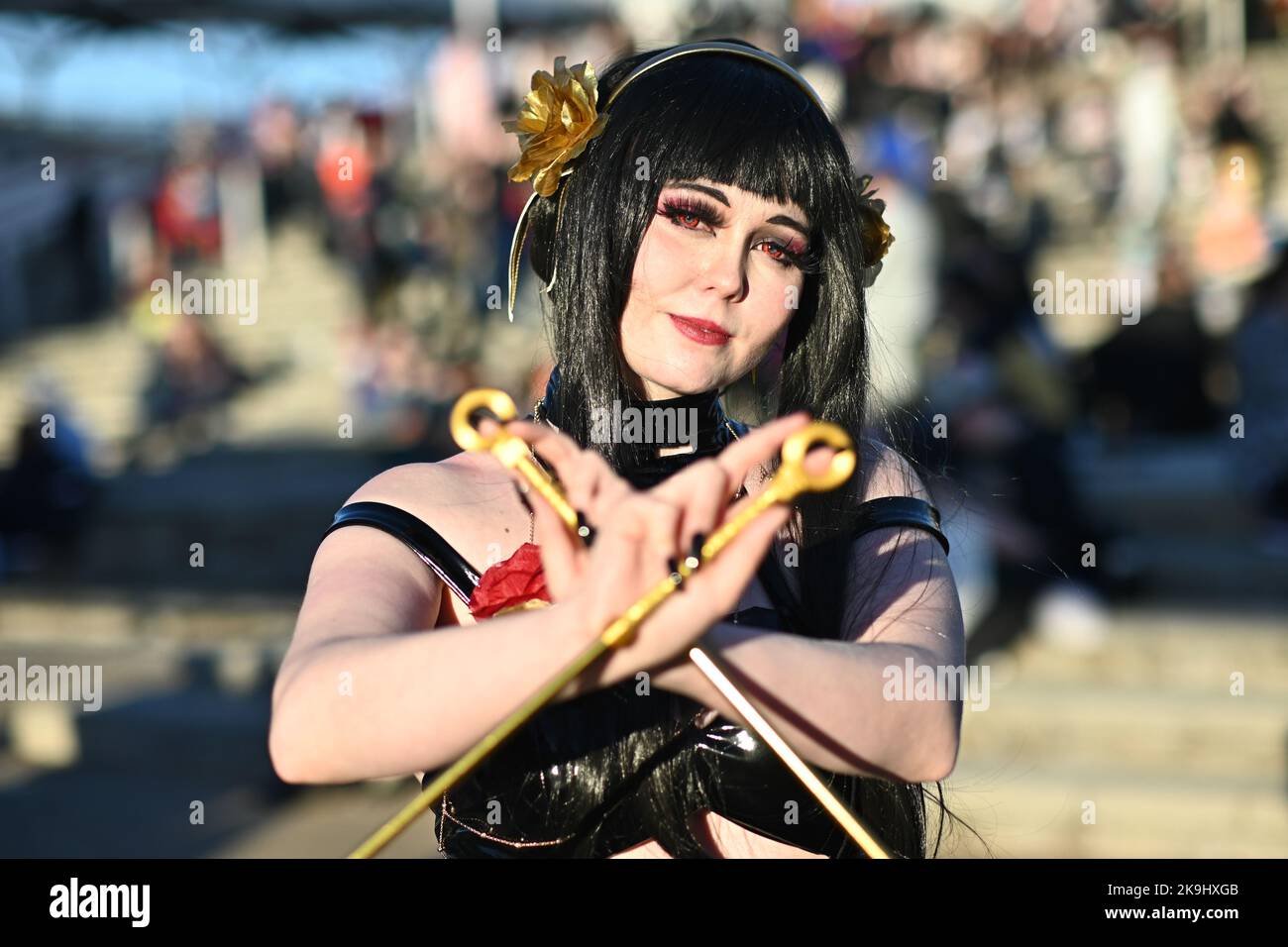 London, UK. 28th October 2022. People dress up in costumes of their ...