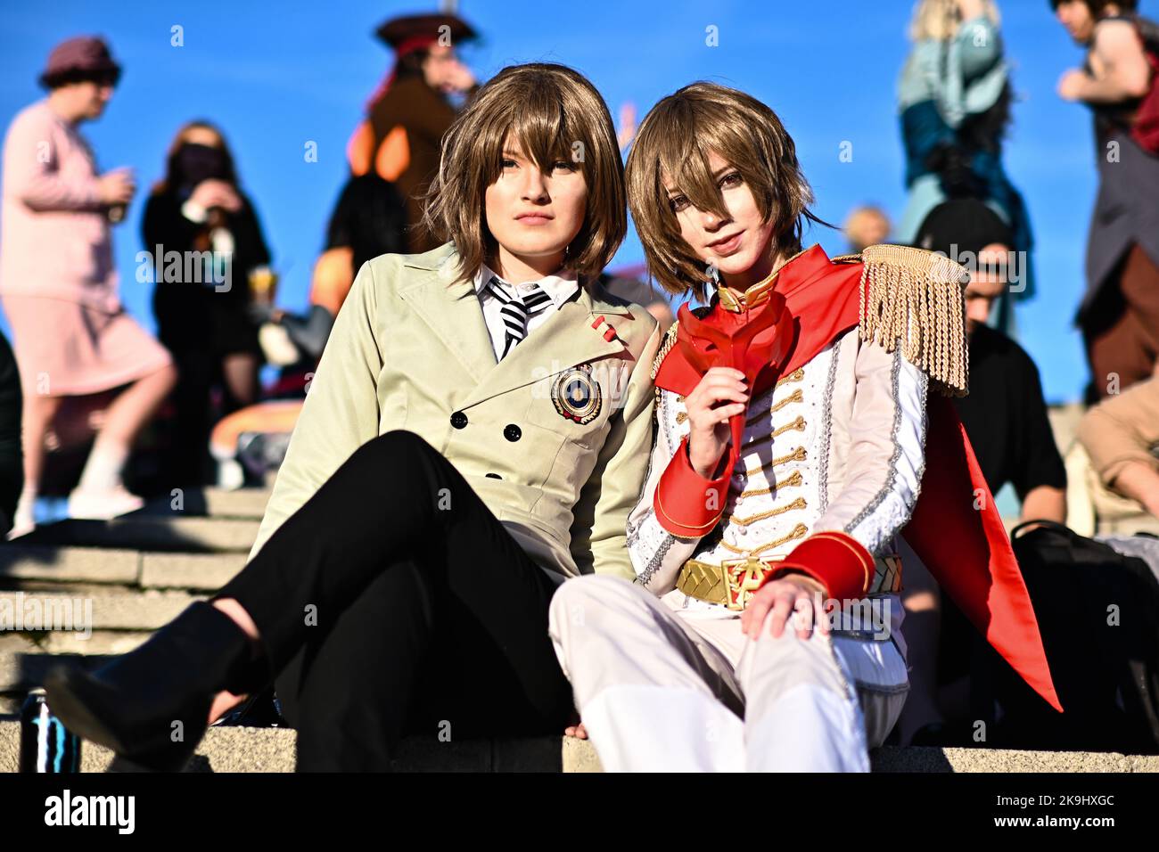 London, UK. 28th October 2022. People dress up in costumes of their ...