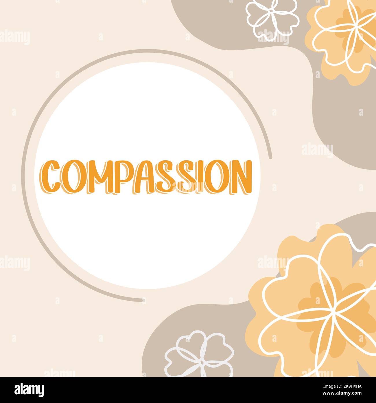 Hand writing sign Compassion. Business concept empathy and concern for ...