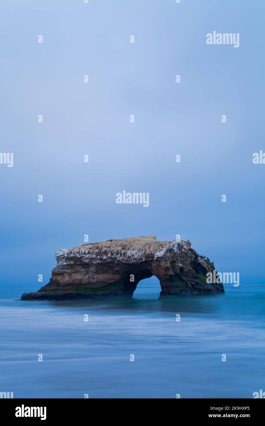 Natural Bridge Rock at Natural Bridge State Beach in Santa Cruz ...