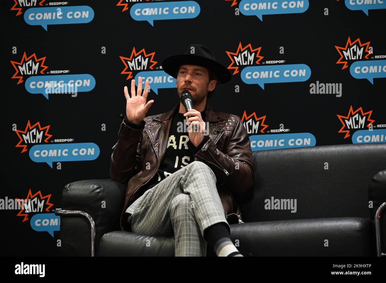 London, UK. 28th October 2022. Speaker Troy Baker is an American voice ...