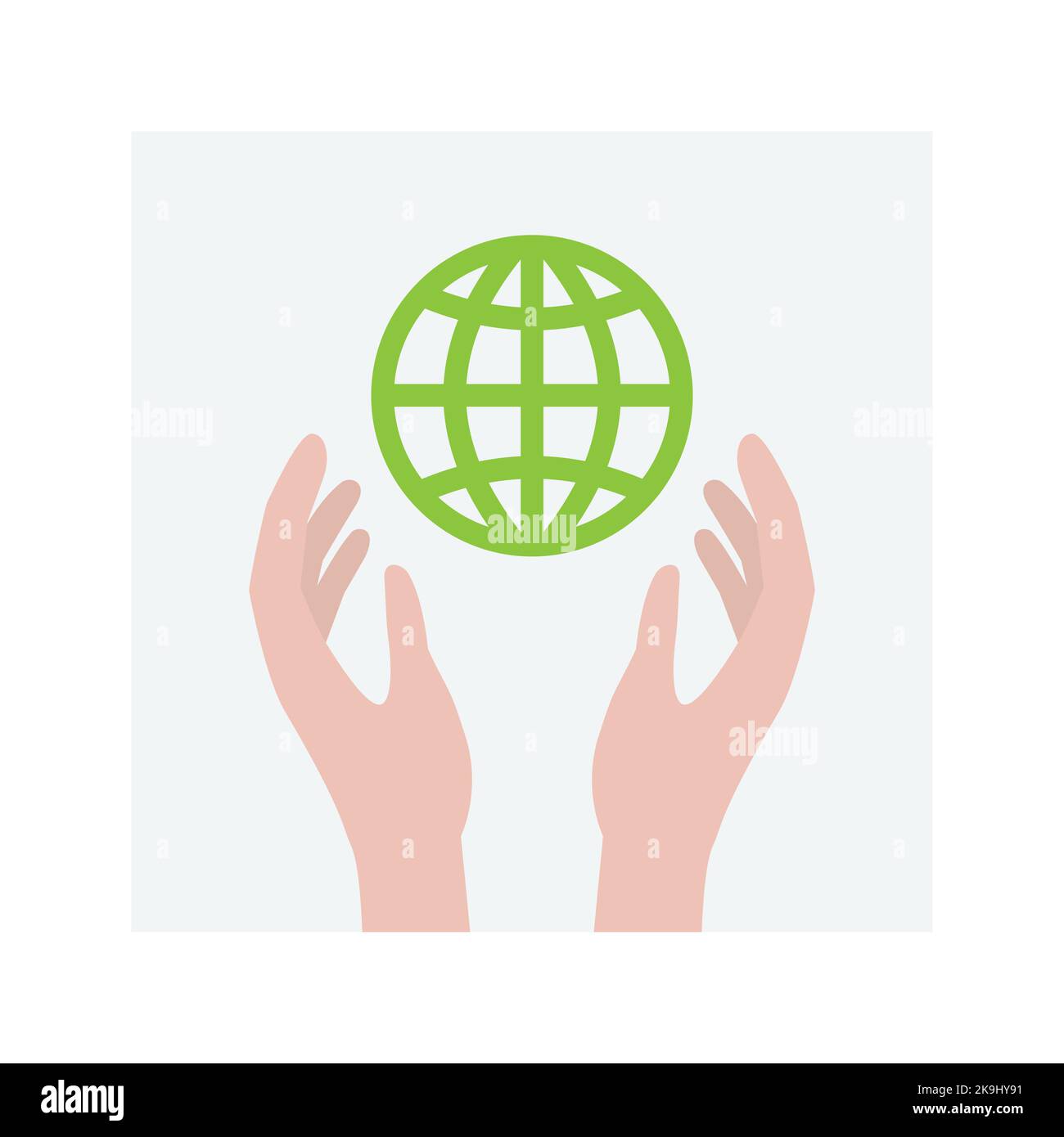 Global network planet love Stock Vector Images - Alamy