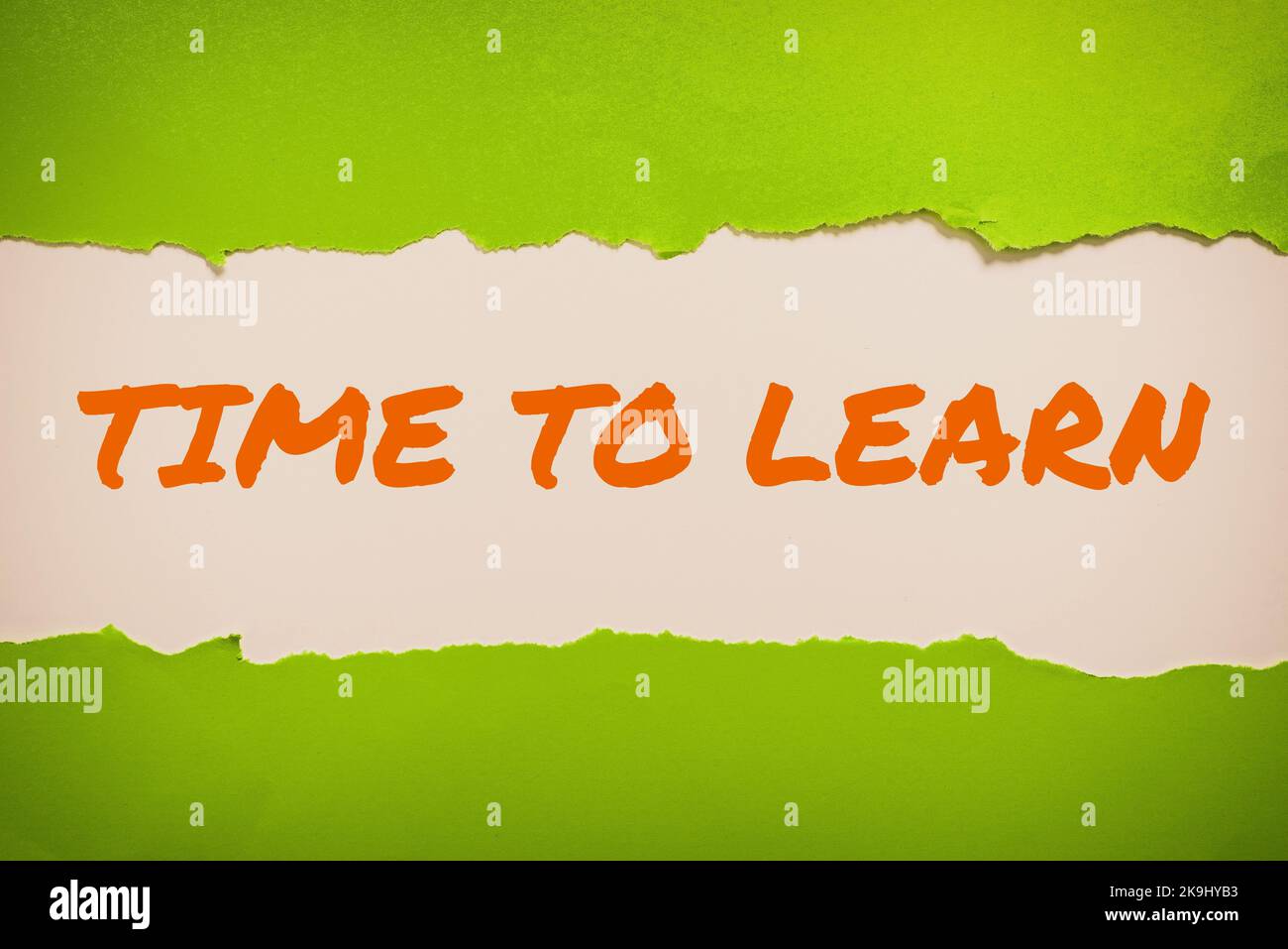 Writing displaying text Time To Learn. Concept meaning resting and keep ...