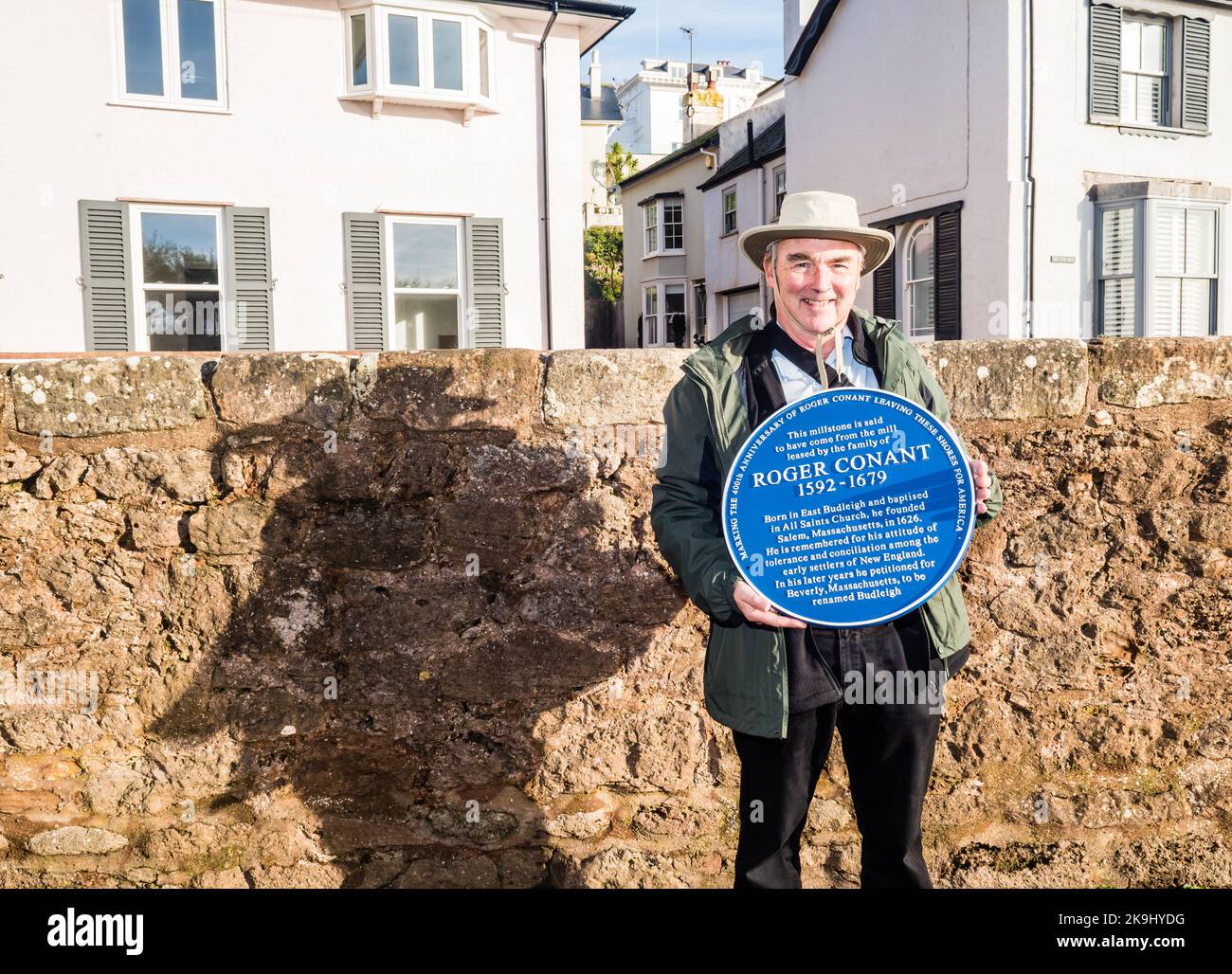 Roger Conant Plaque before installation at All Saints, East Budleigh ...