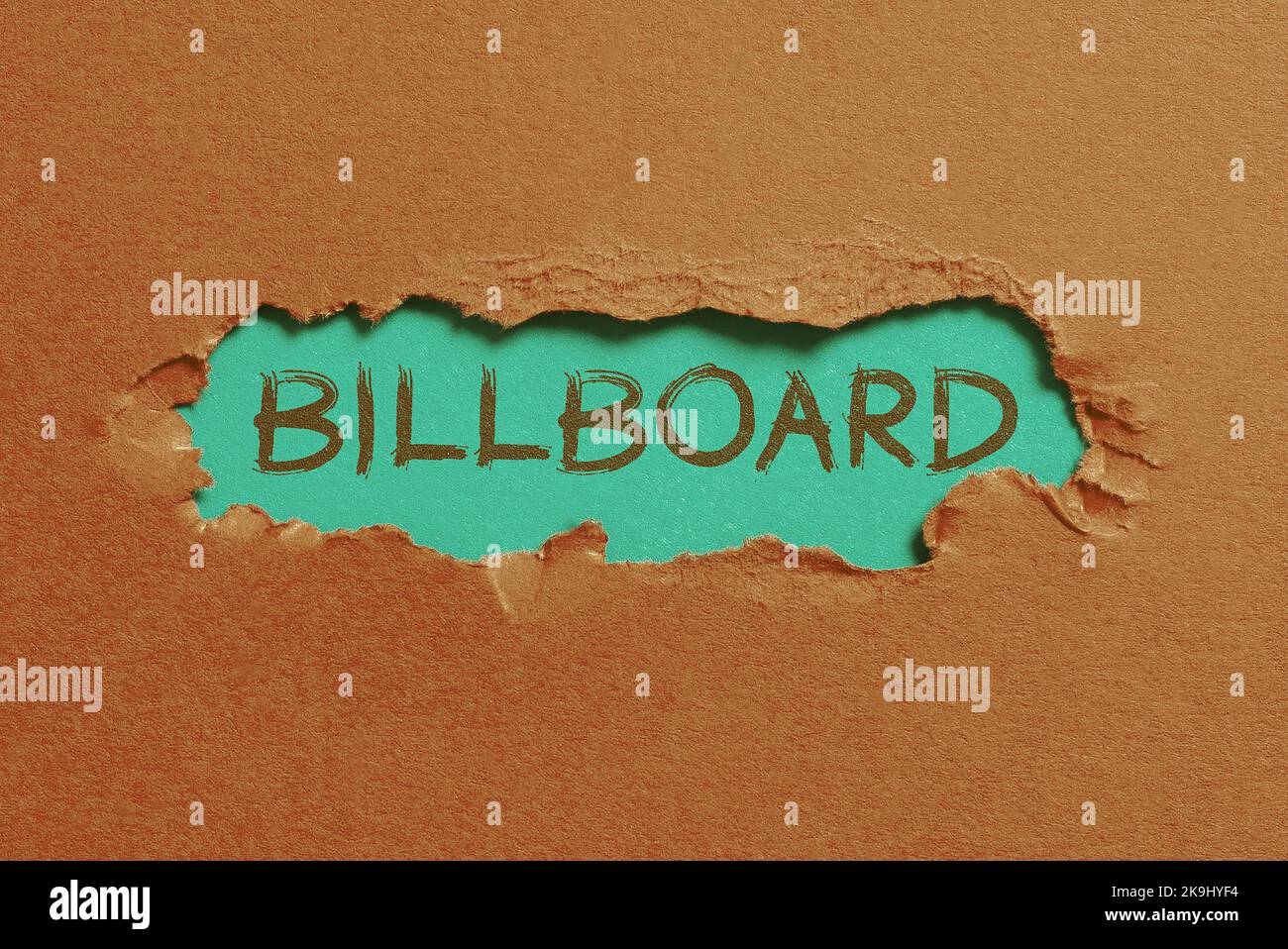 Hand writing sign Billboard. Concept meaning act of furthering the ...