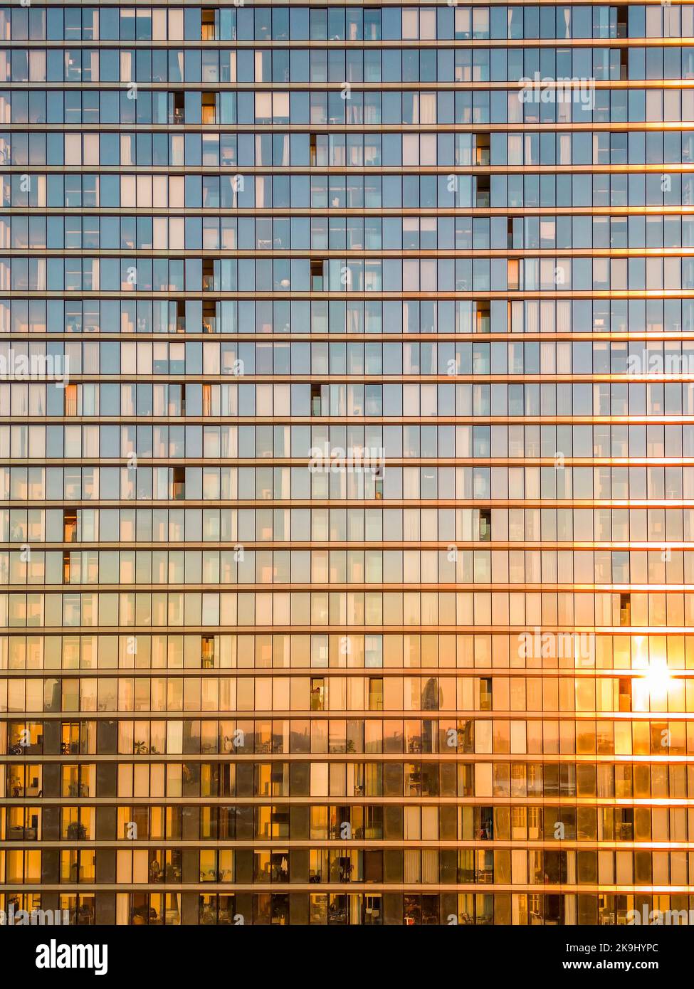 A glass facade of a modern skyscraper Stock Photo - Alamy