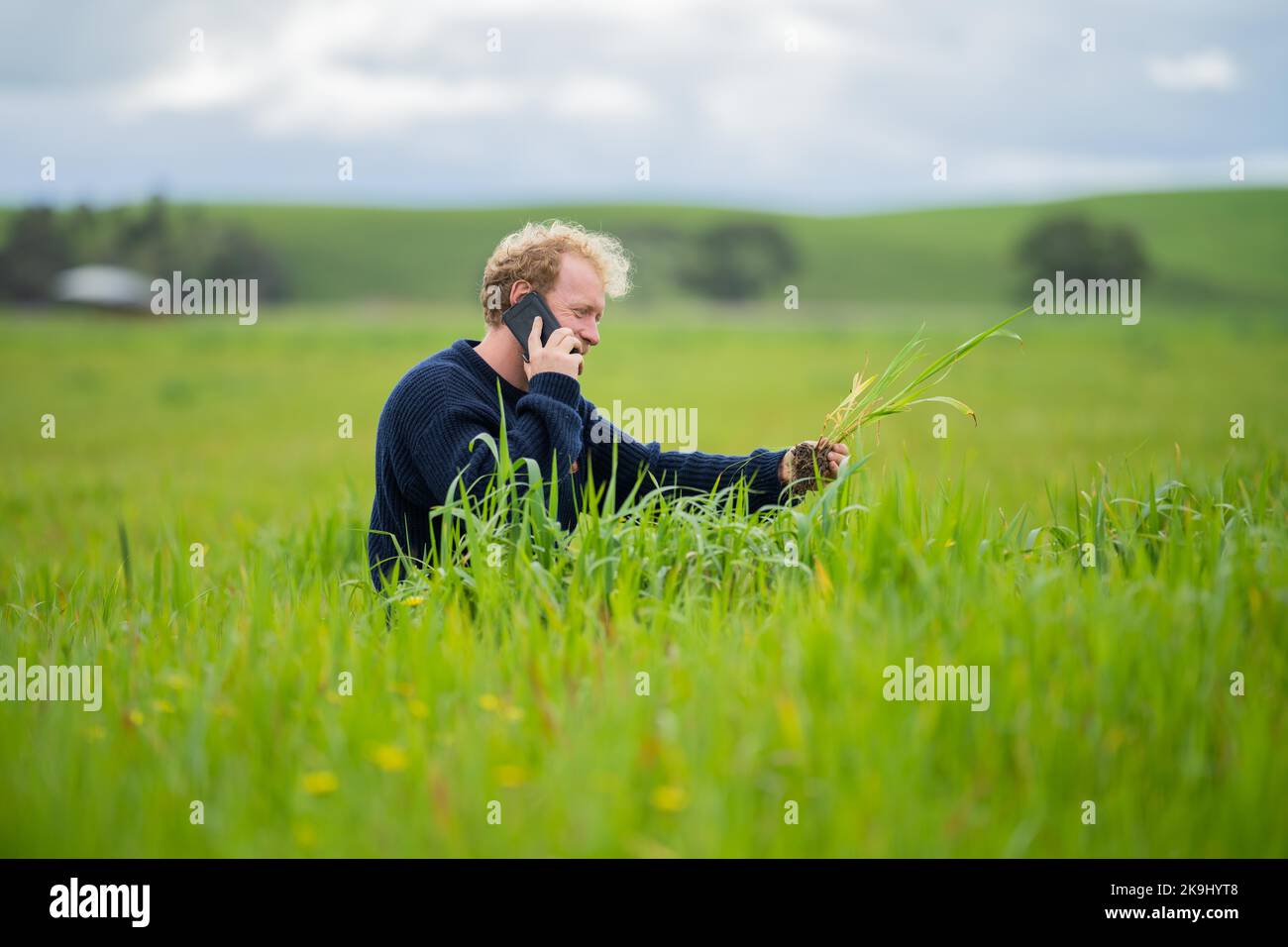 Man taking soil samples hi-res stock photography and images - Alamy
