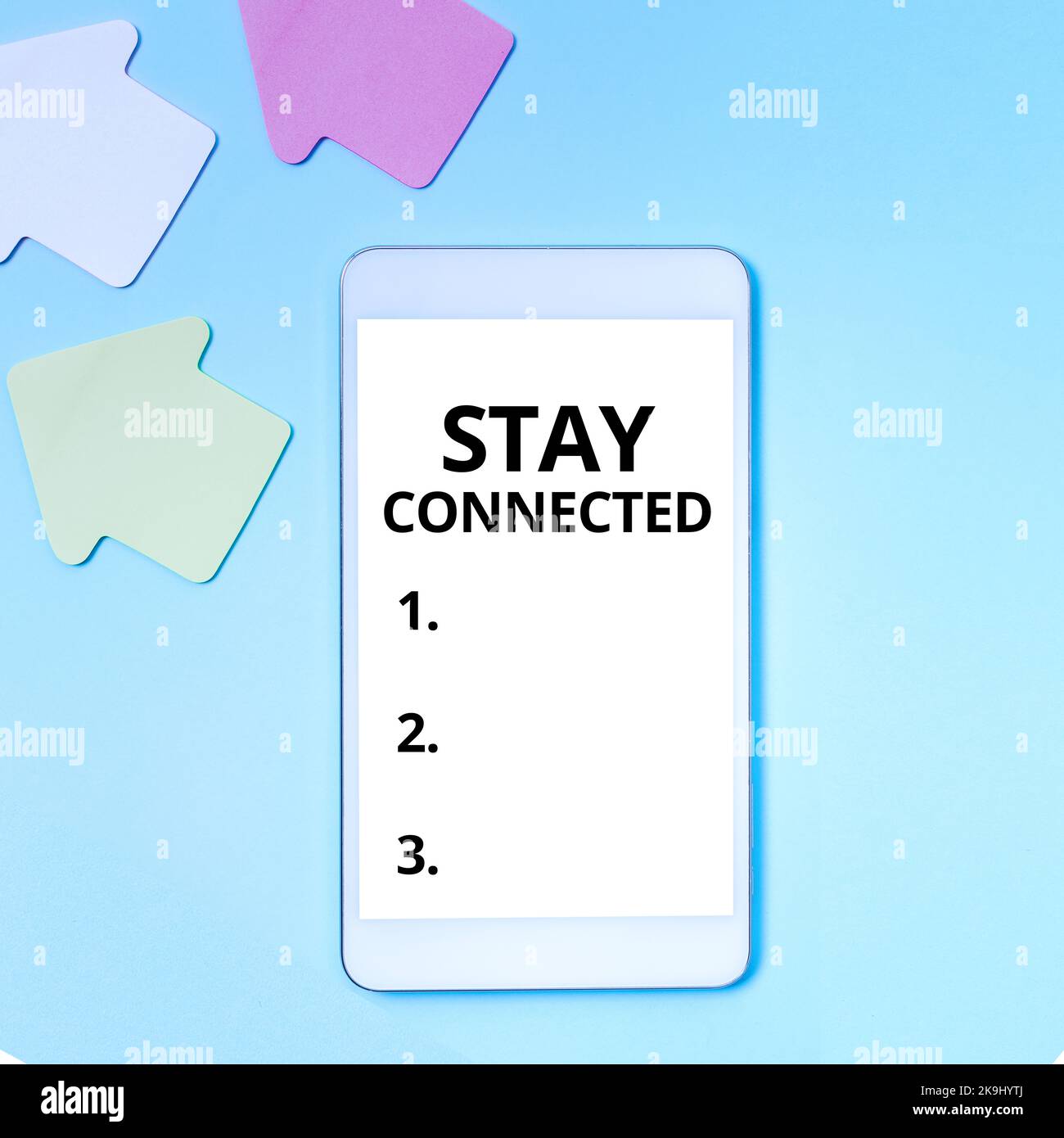 Sign displaying Stay Connected. Business idea secure from threat of ...