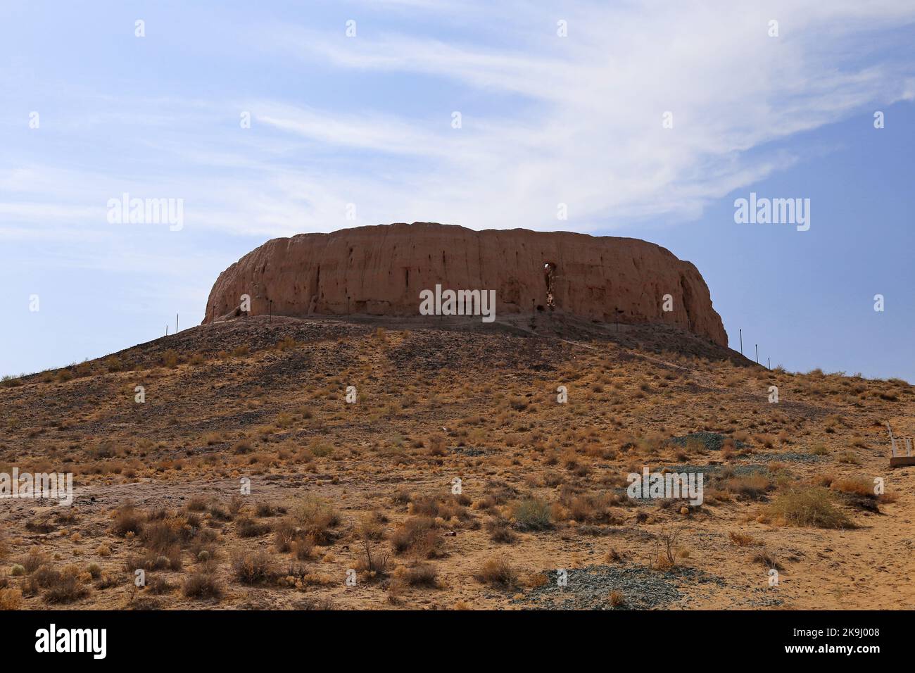 Chylpyk Kala Zoroastrian Dakhma (Tower of Silence), Kyzylkum Desert ...