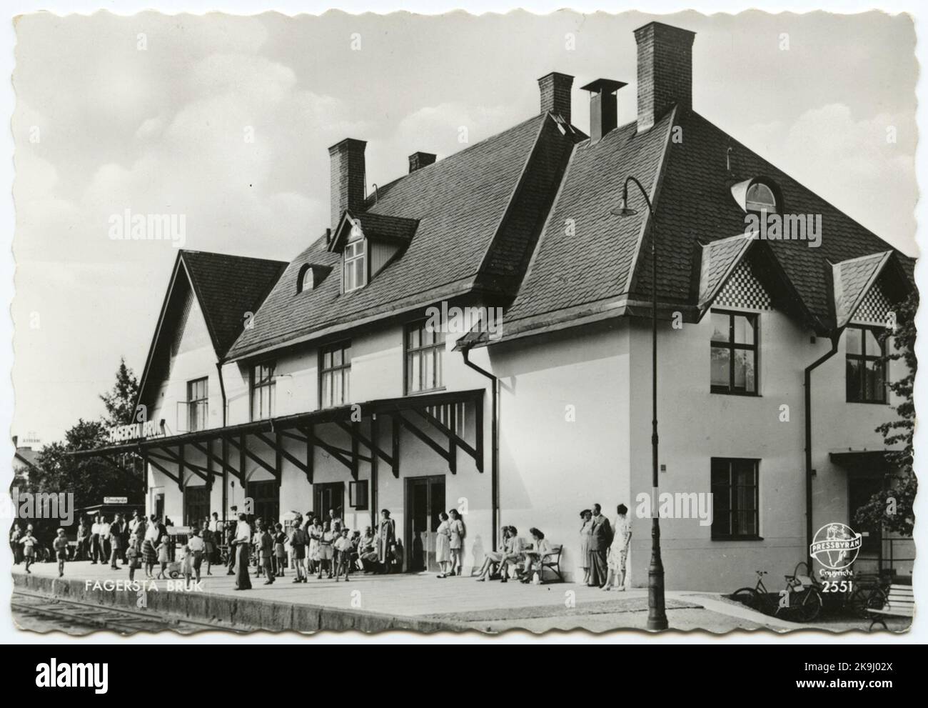 Fagersta mill station Stock Photo - Alamy
