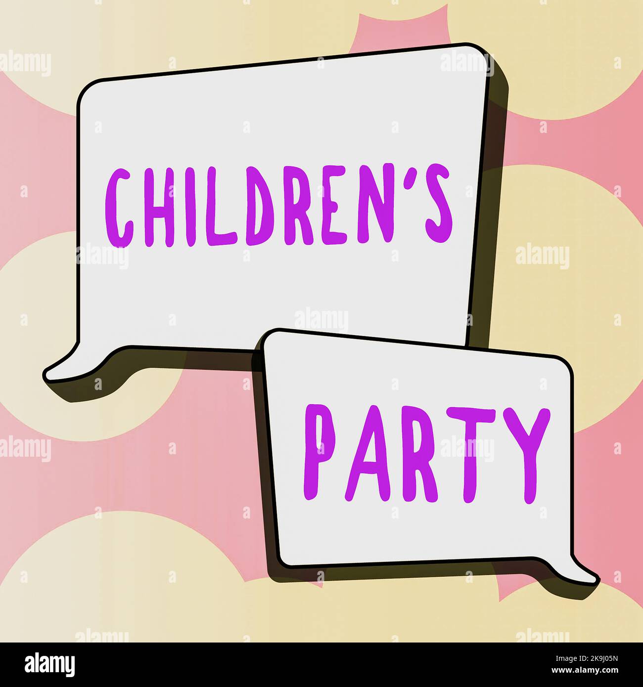 Hand writing sign Children S Is Party. Word for social gathering or the ...
