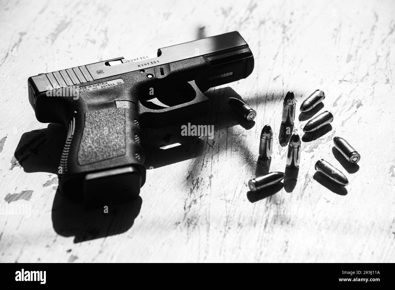 Glock 19 Black and White Stock Photos & Images - Alamy
