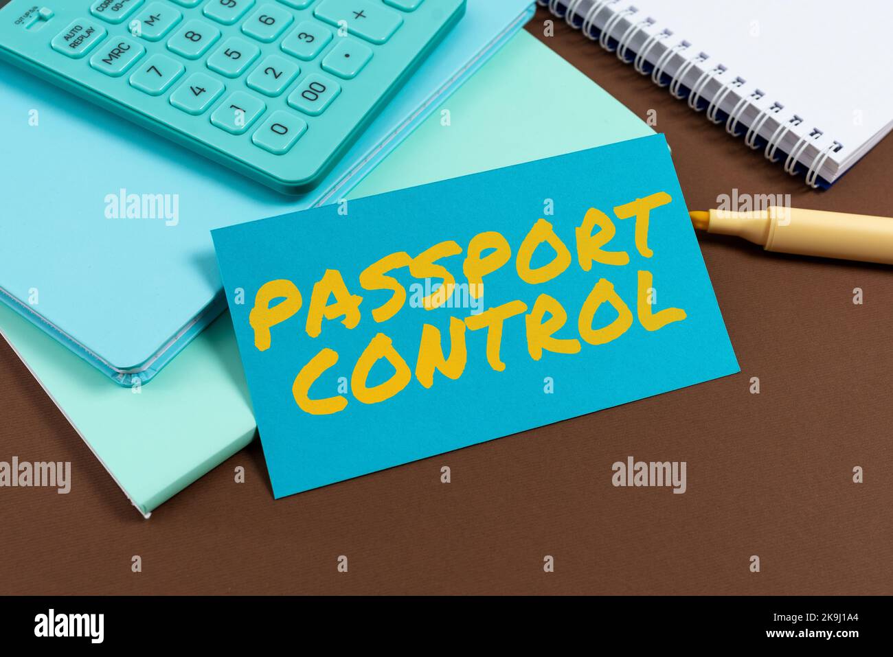 Text showing inspiration Passport Control. Concept meaning authorized ...