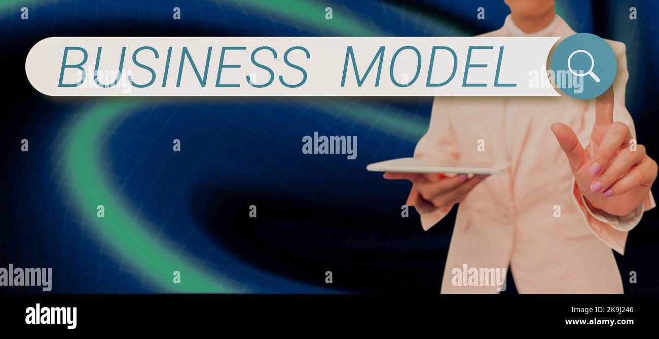 Conceptual display Business Model. Business concept Increase in global ...