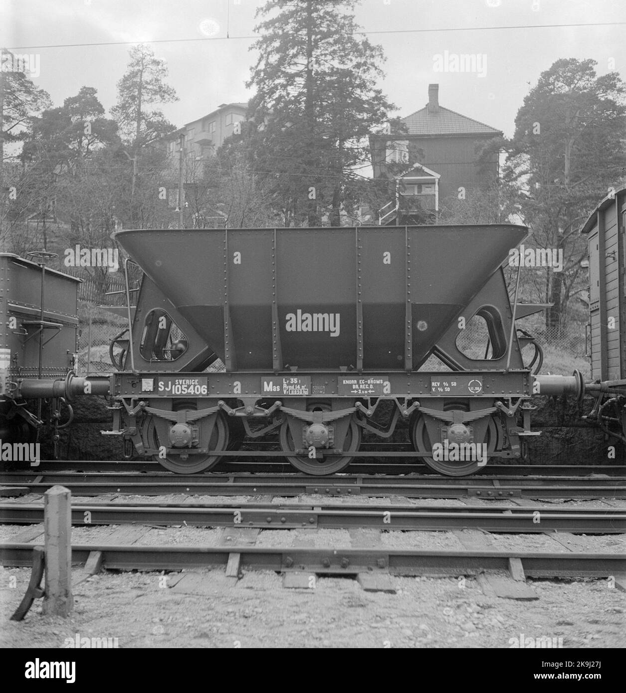 Malmsvagn SJ MAS 105406 Stock Photo - Alamy