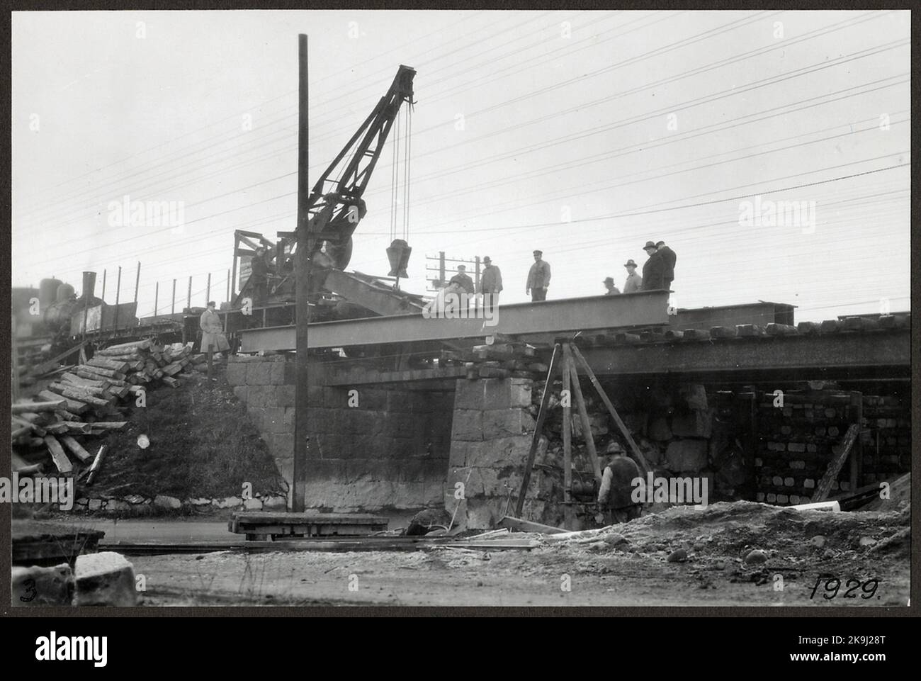 Road gate at Pomerania on the line between Tureberg and Rotebro Stock ...