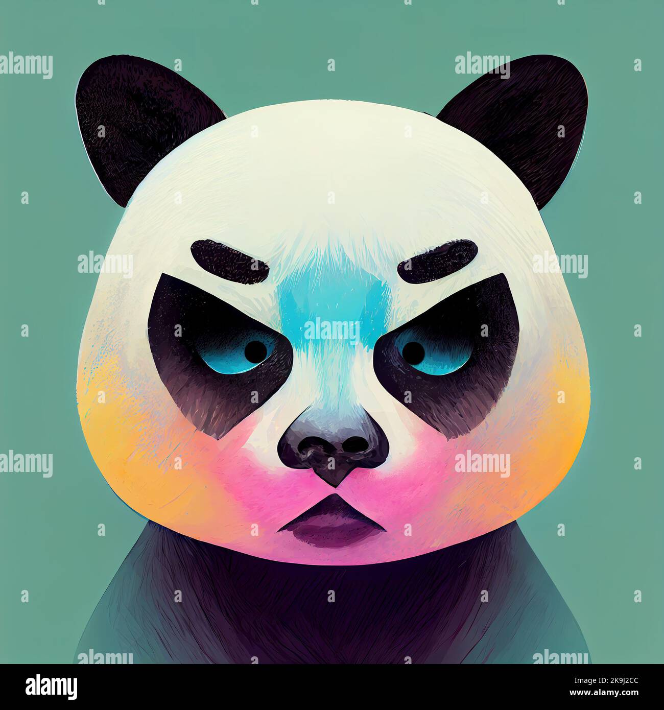 Digital panda drawing hi-res stock photography and images - Alamy