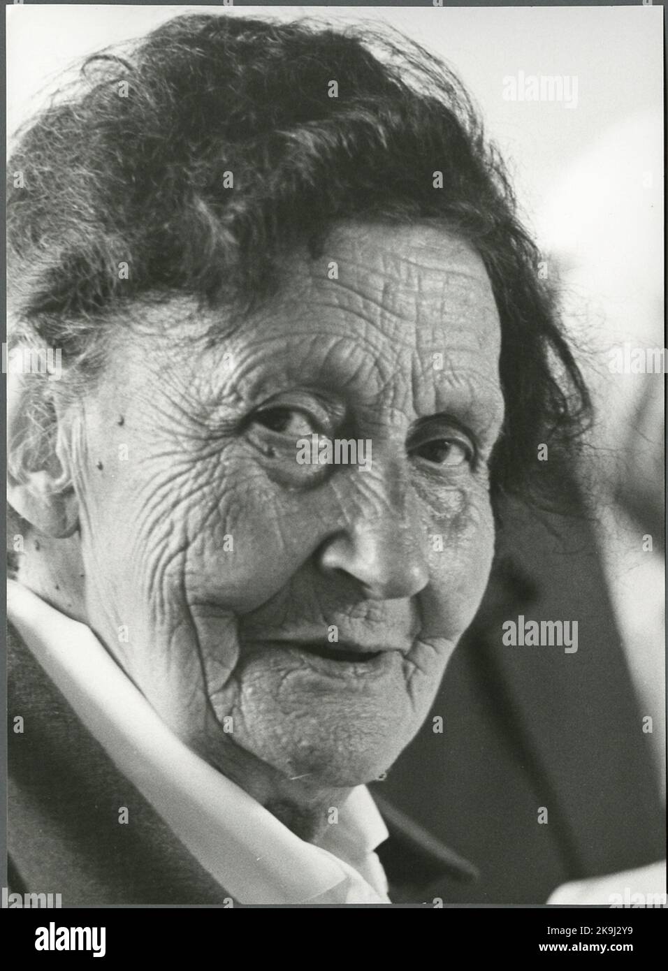 Kristina Johansson "Startina" at the inauguration of the rally monument ...