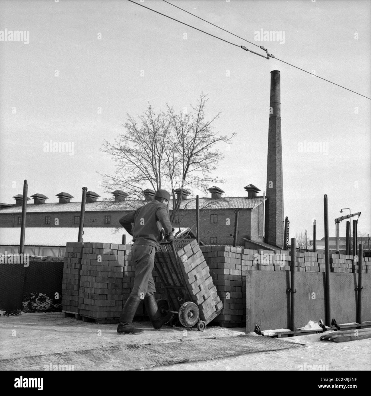Tegel loading at Sala station Stock Photo - Alamy
