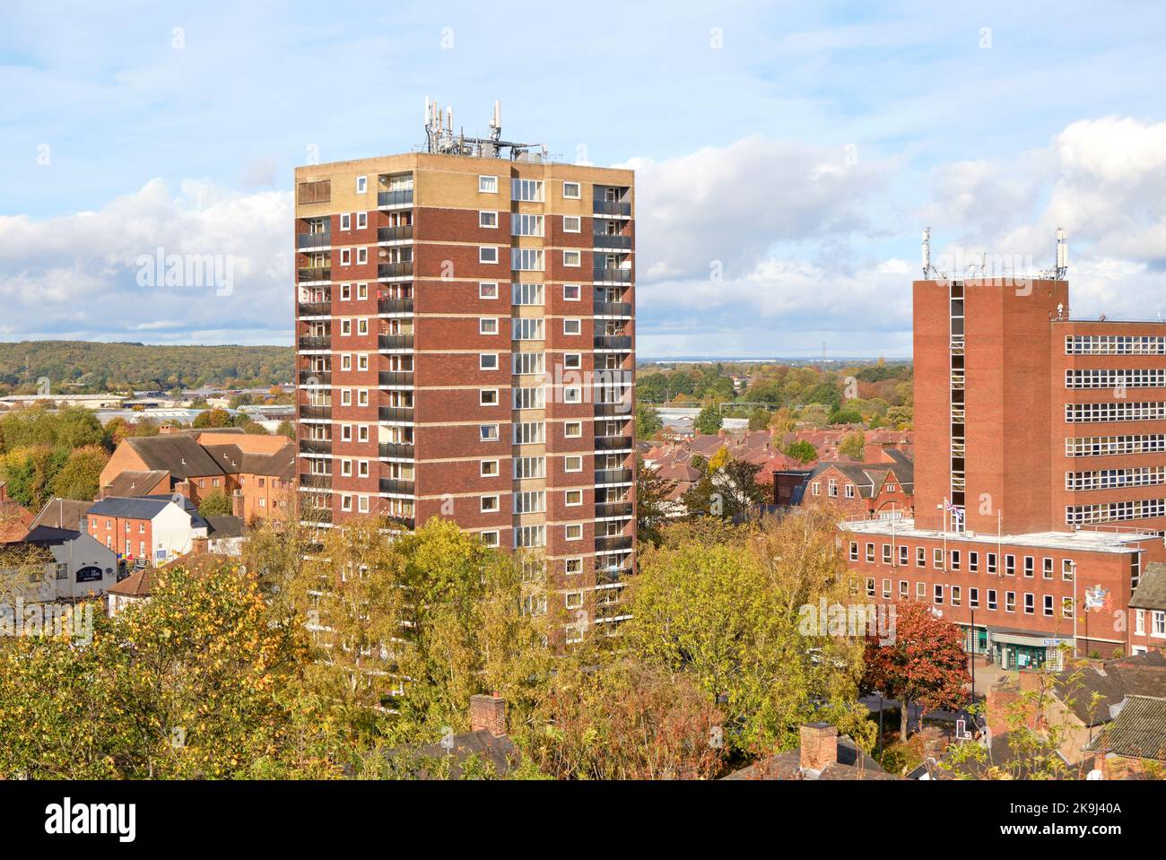 High rise flats tamworth staffordshire hi-res stock photography and ...