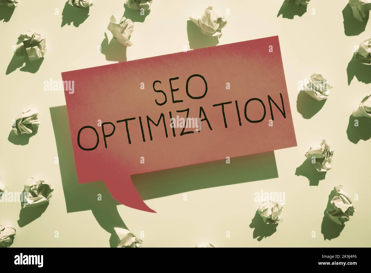 Conceptual caption Seo Optimization. Conceptual photo mediate between ...