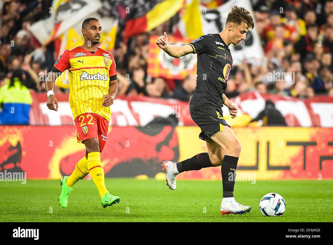 October 28, 2022, Rome, France: Wesley SAID of Lens and Anthony ROUAULT ...