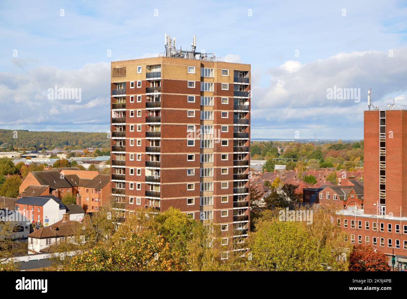High rise flats tamworth staffordshire hi-res stock photography and ...