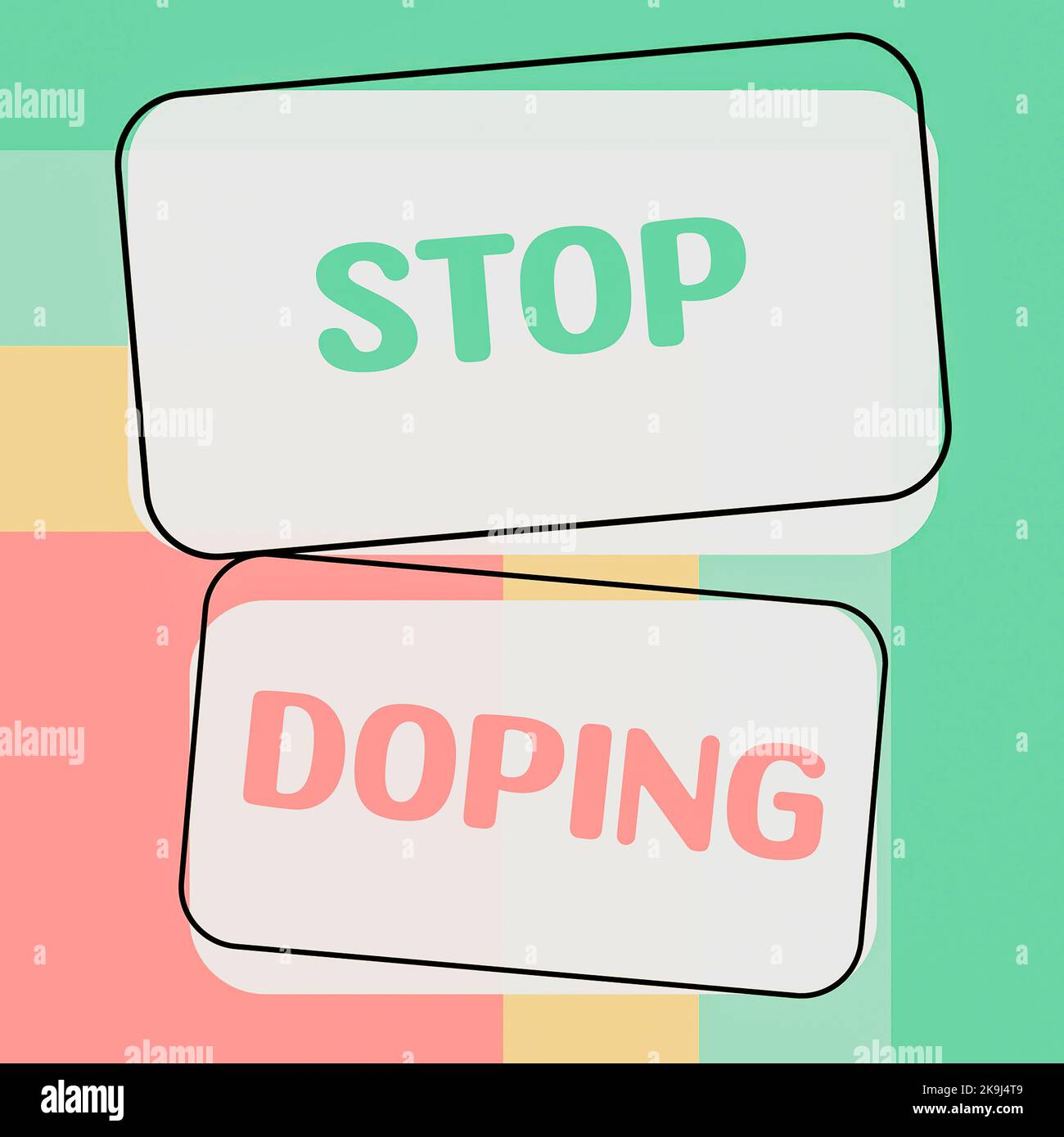 Text sign showing Stop Doping. Business overview put an end of the ...