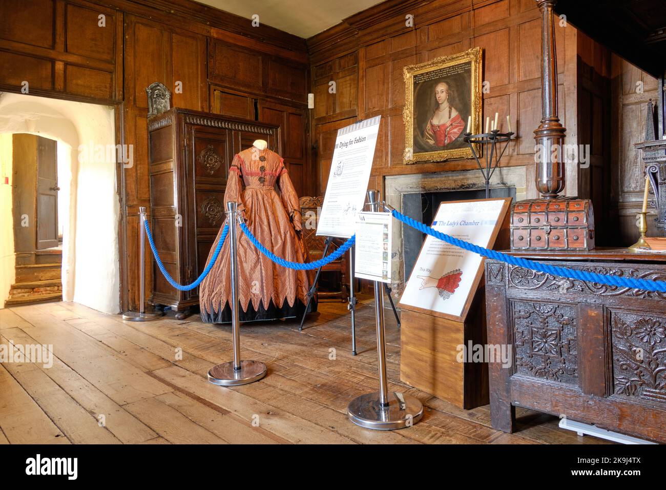 Historical bedroom in a museum Stock Photo - Alamy