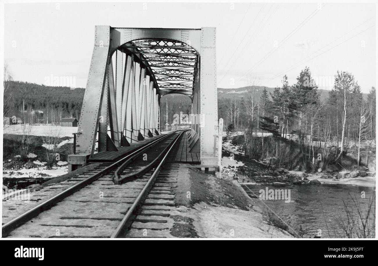 Bridge over Ljungan on the line between Johannisberg and Erikslund ...