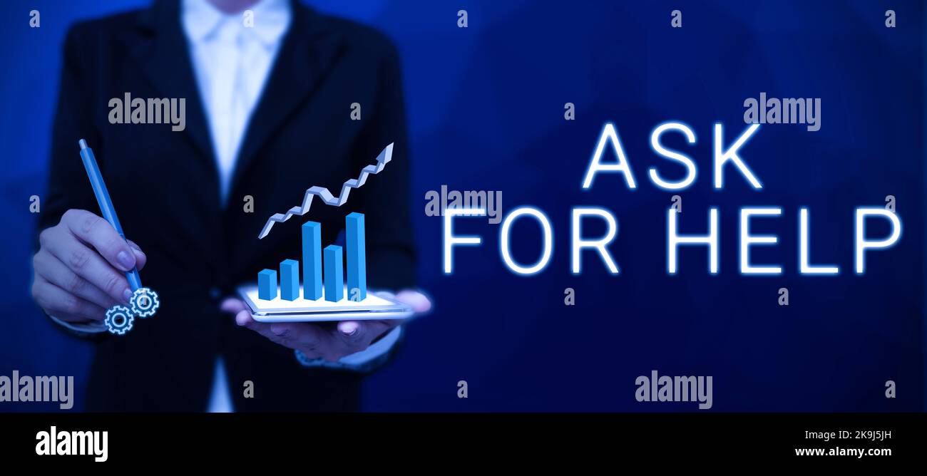 Conceptual display Ask For Help. Business idea Own something versus ...
