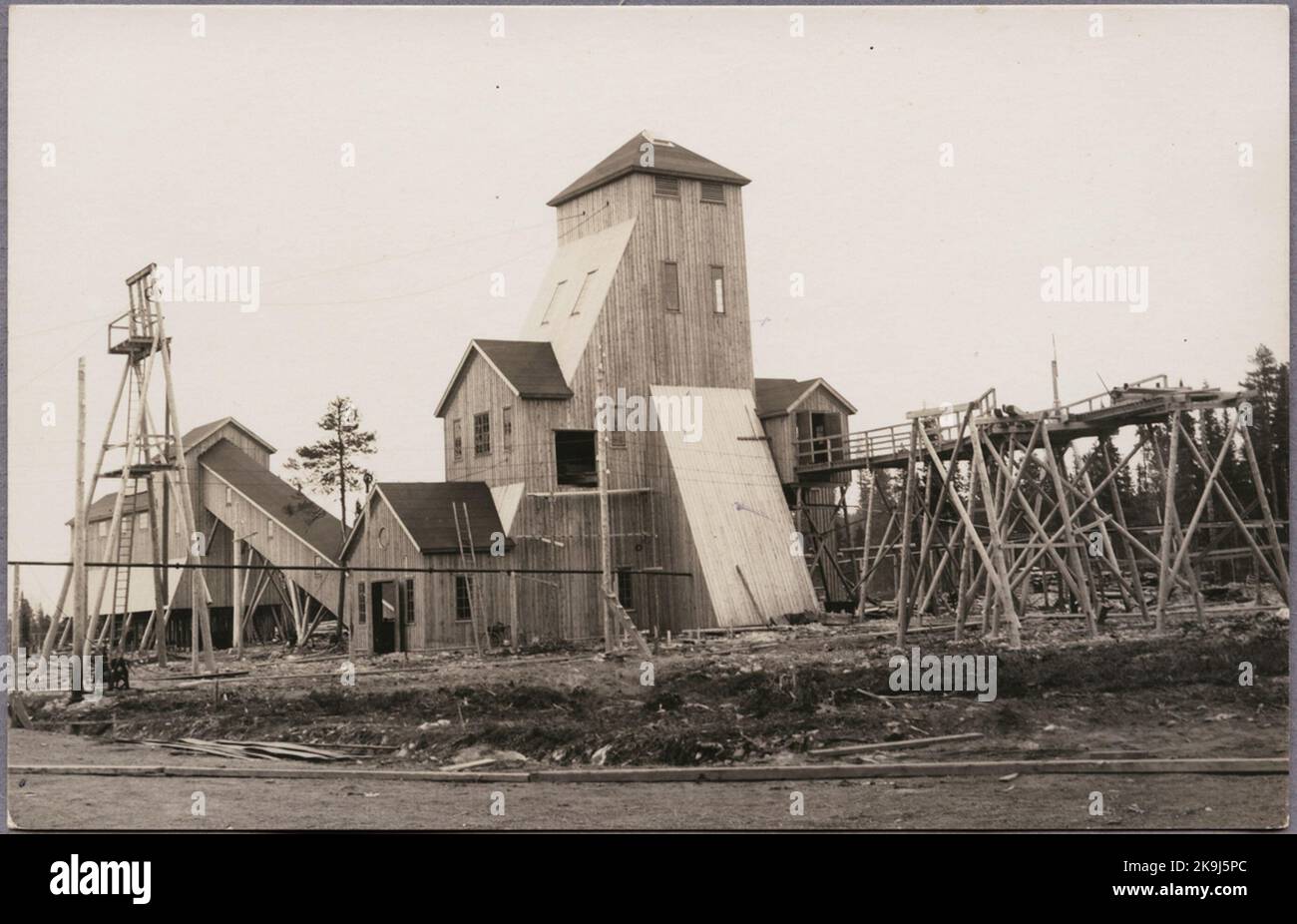 Mining buildings in Boliden Stock Photo - Alamy