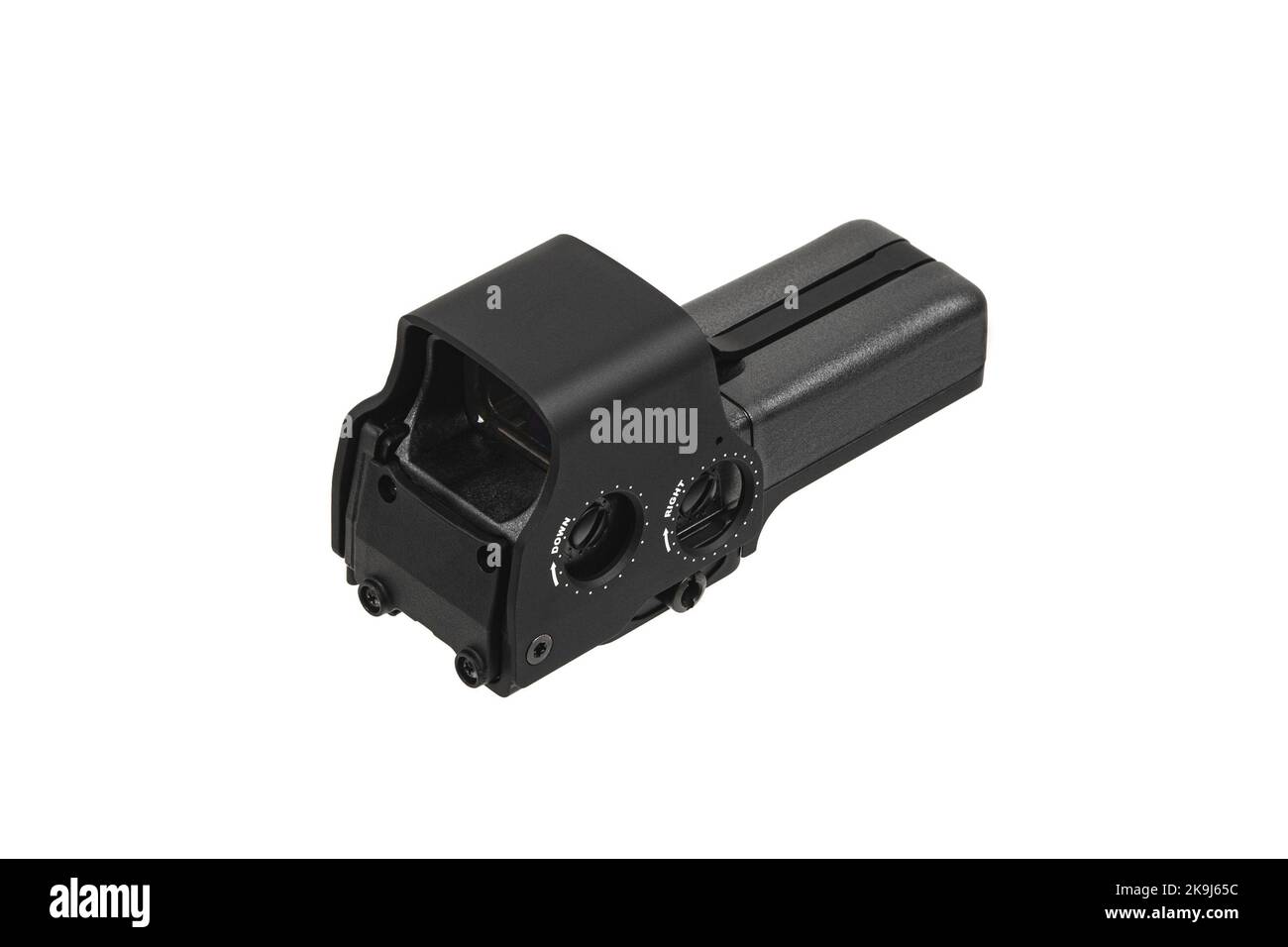 Modern optical collimator sight. Aiming device for shooting at short ...