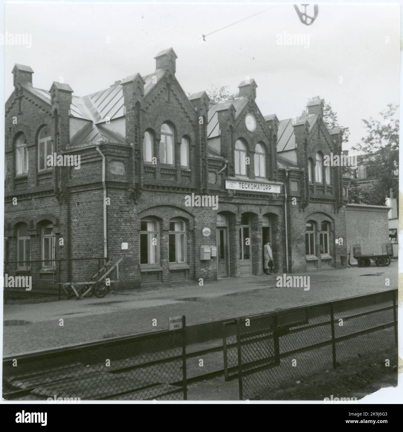 Teckomatorp station. Malmö - Billesholms Railway, MBJ Stock Photo - Alamy
