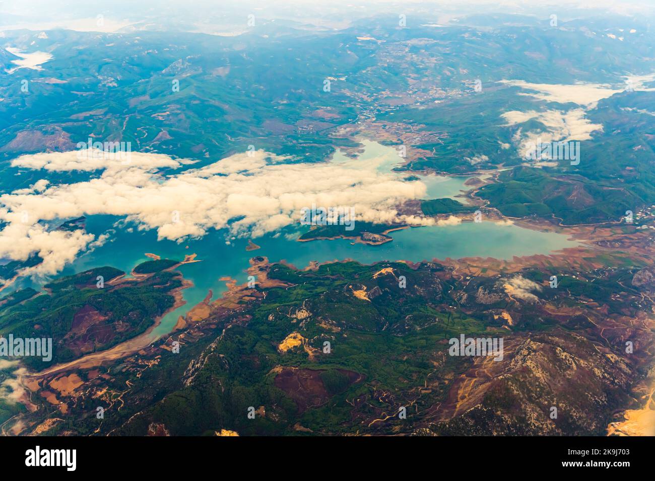 Amazing drone aerial view of Taurus Mountains complex. Beautiful ...