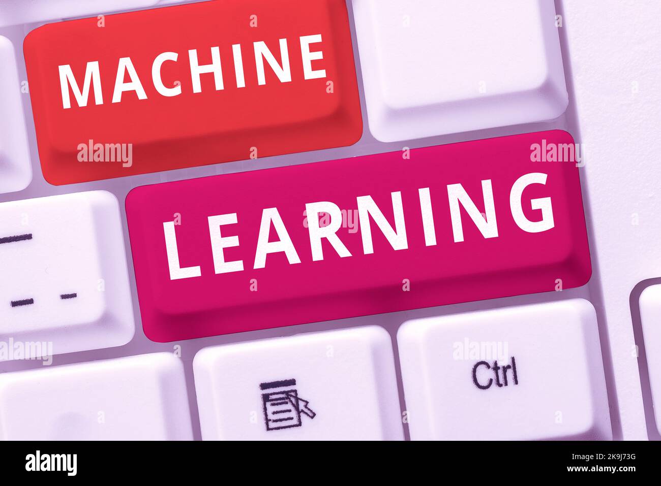 Hand writing sign Machine Learning. Word Written on the concept that a ...