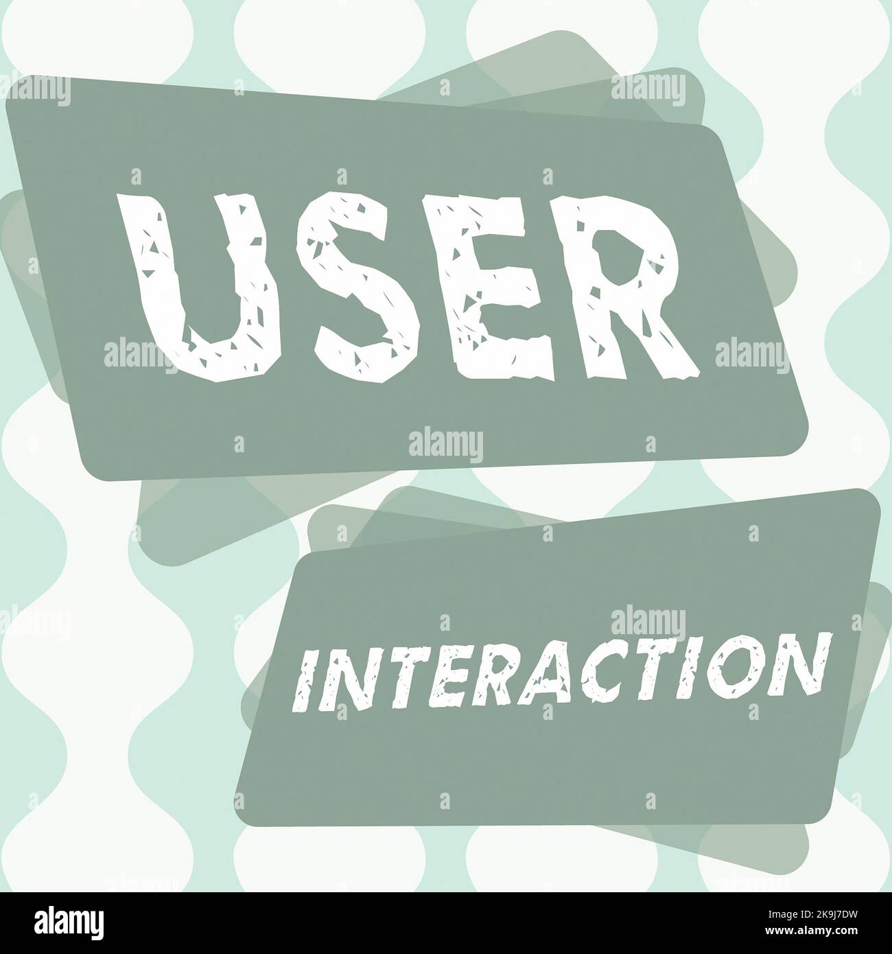 Handwriting Text User Interaction Word For How The Customer Acts On The System And Vice Versa