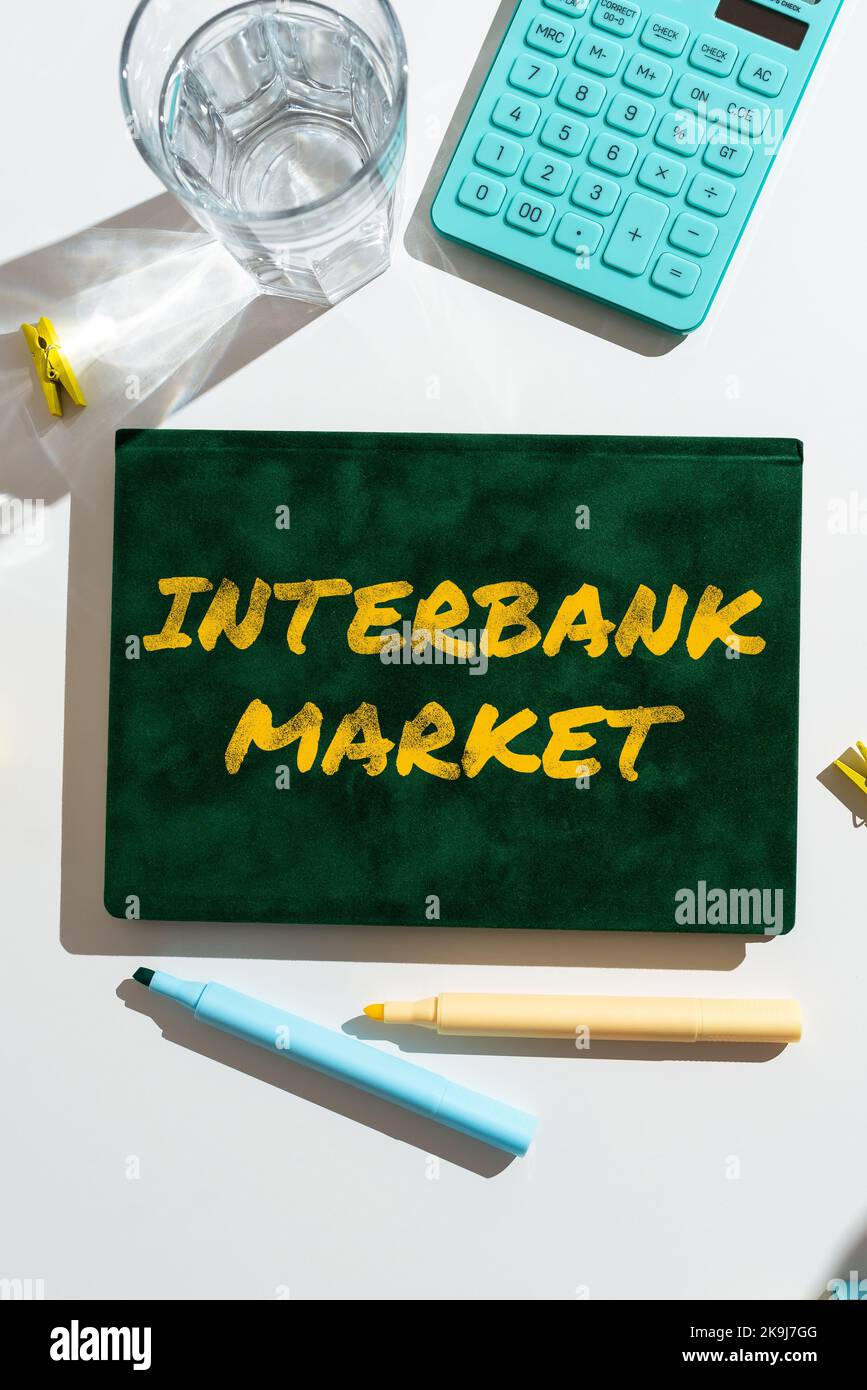 Conceptual display Interbank Market. Business overview banking method ...