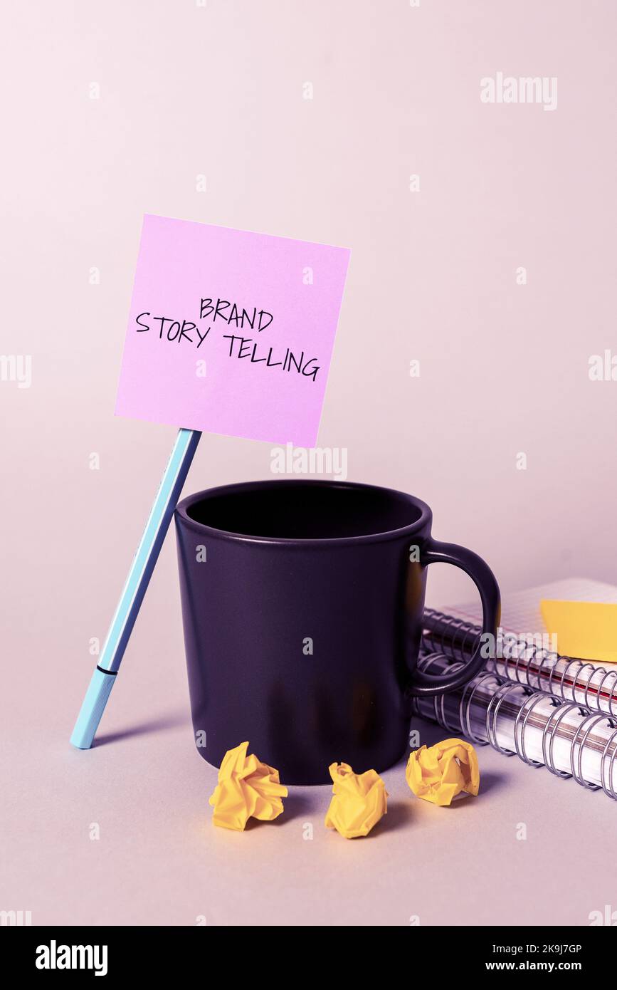 Conceptual caption Brand Story Telling. Concept meaning Blends Practice of Academic Theoretical ...