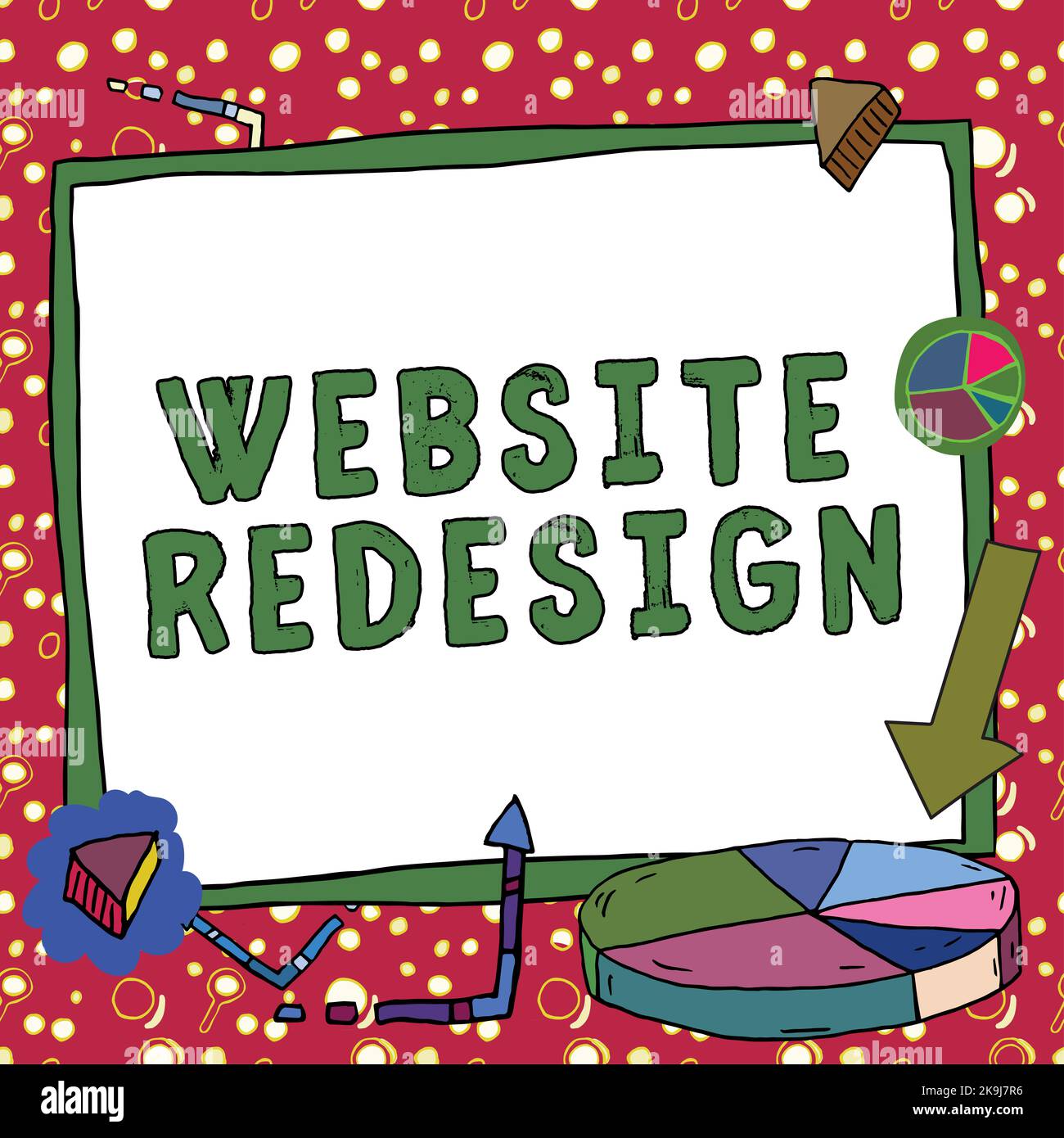 Writing displaying text Website Redesign. Business overview someone who ...