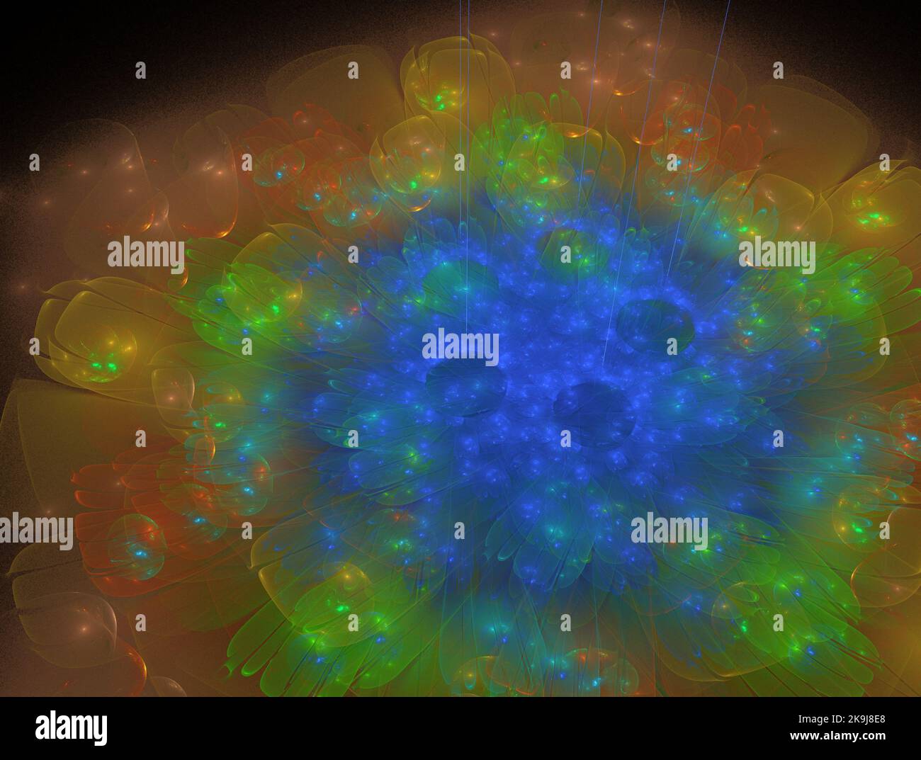 Imaginatory lush fractal texture image abstract background Stock Photo ...