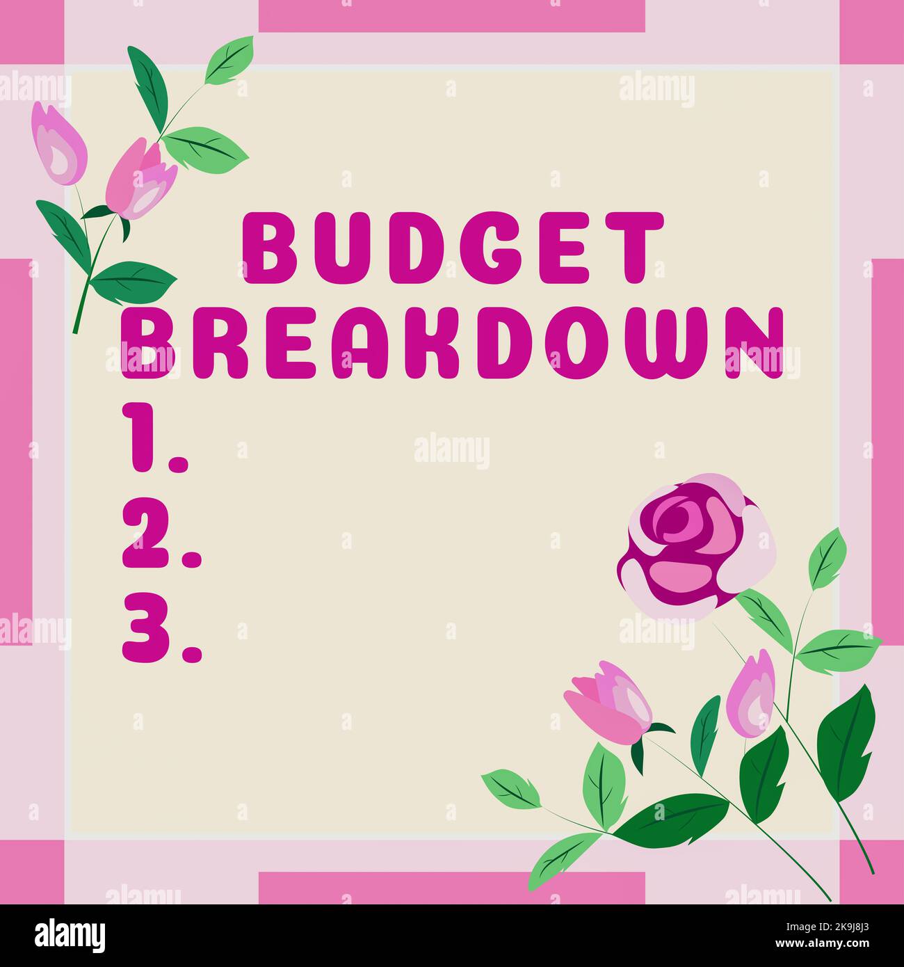 Inspiration showing sign Budget Breakdown. Business idea approach to ...