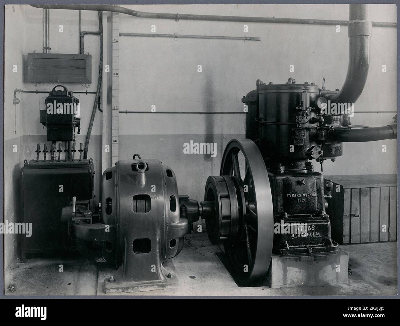 The air compressor at Tillberga railway workshops Stock Photo - Alamy