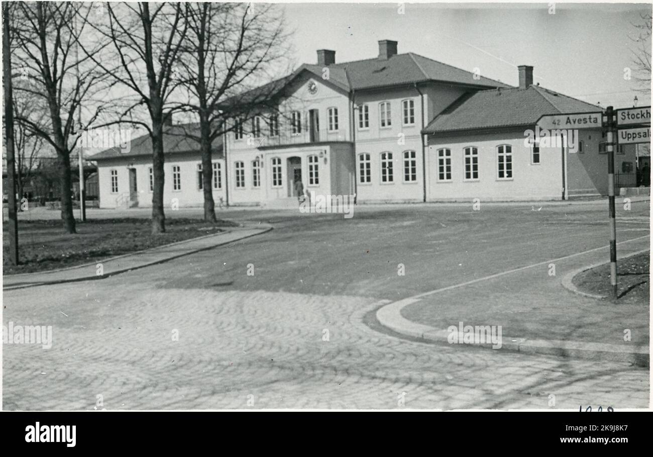 Sala station house from the street side Stock Photo - Alamy