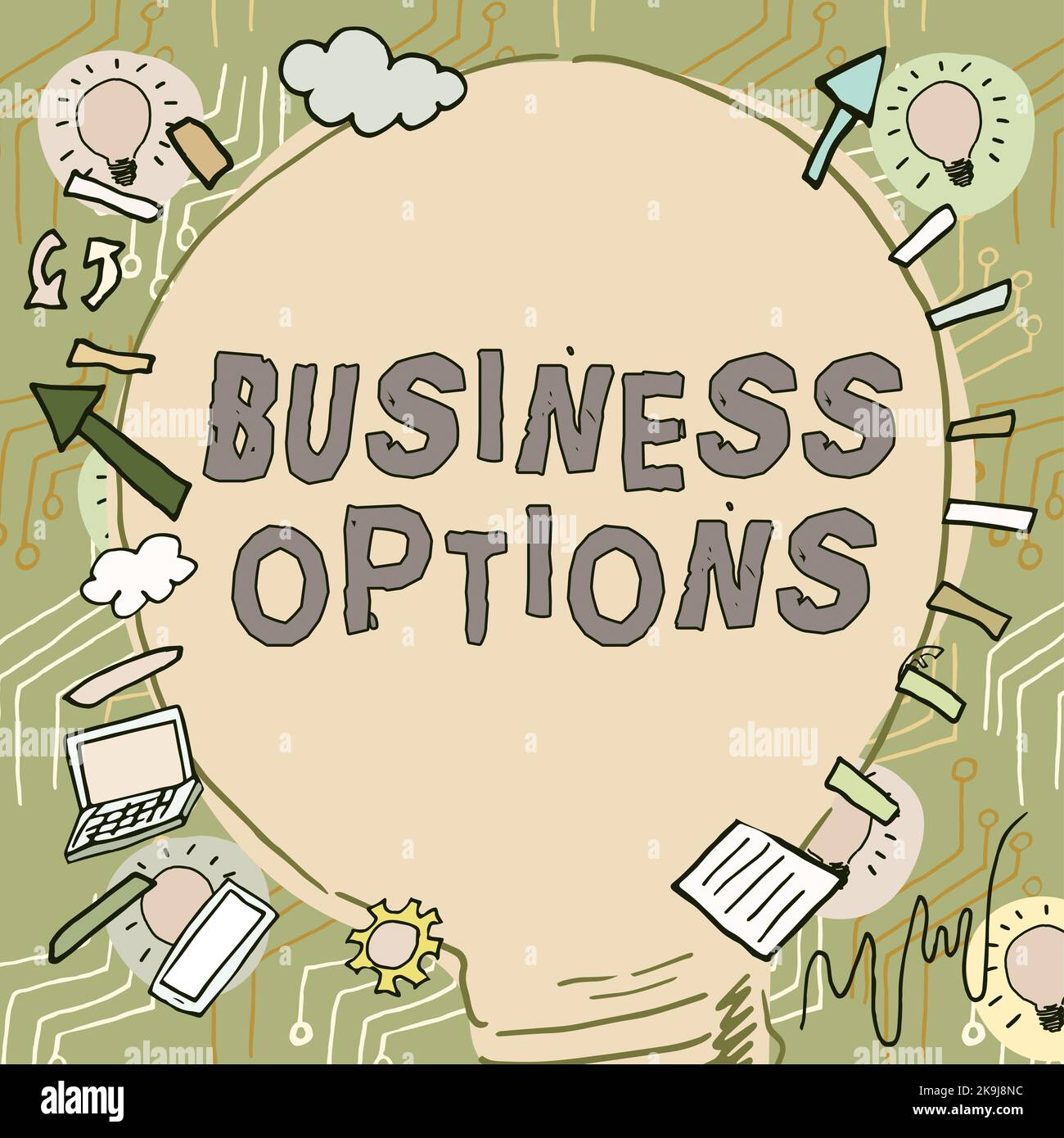 Sign displaying Business Options. Conceptual photo trade of value from ...