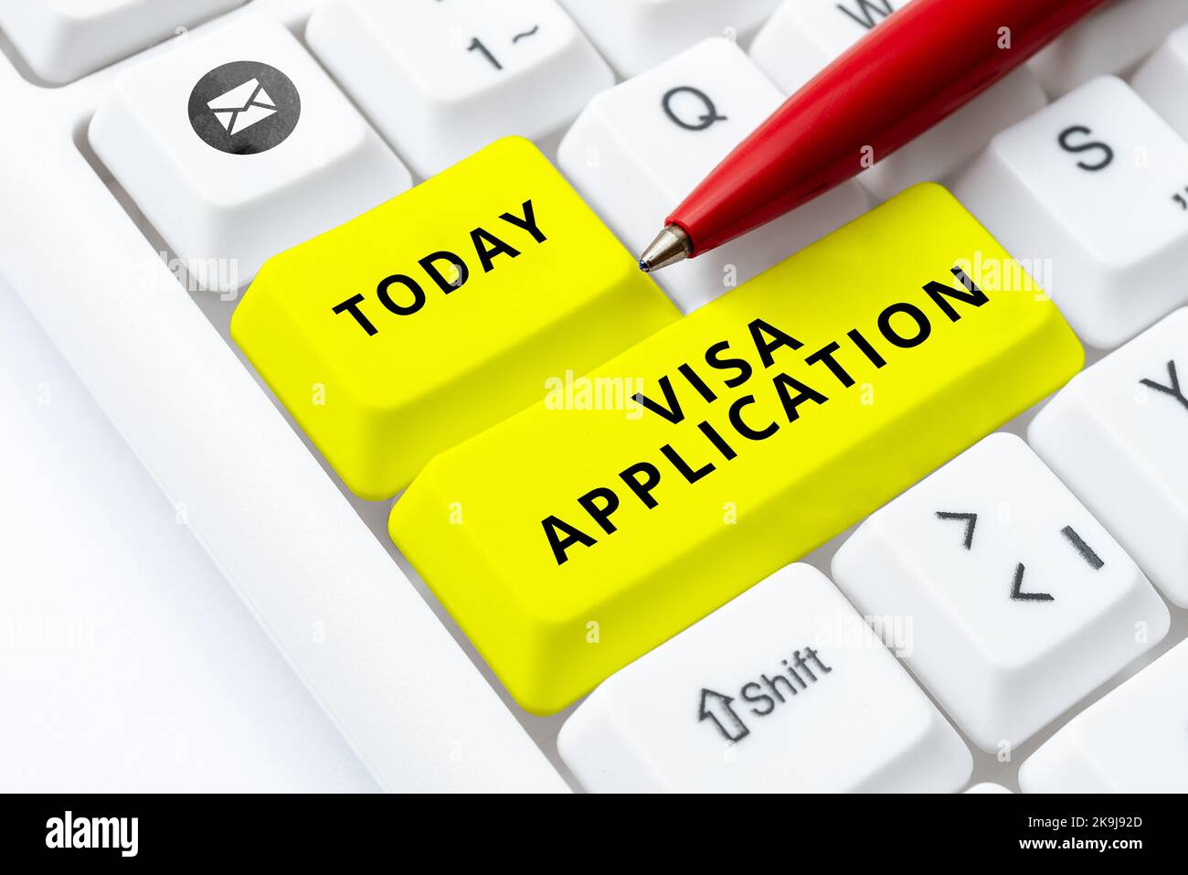 Writing Displaying Text Visa Application Word For Telling The Story Of