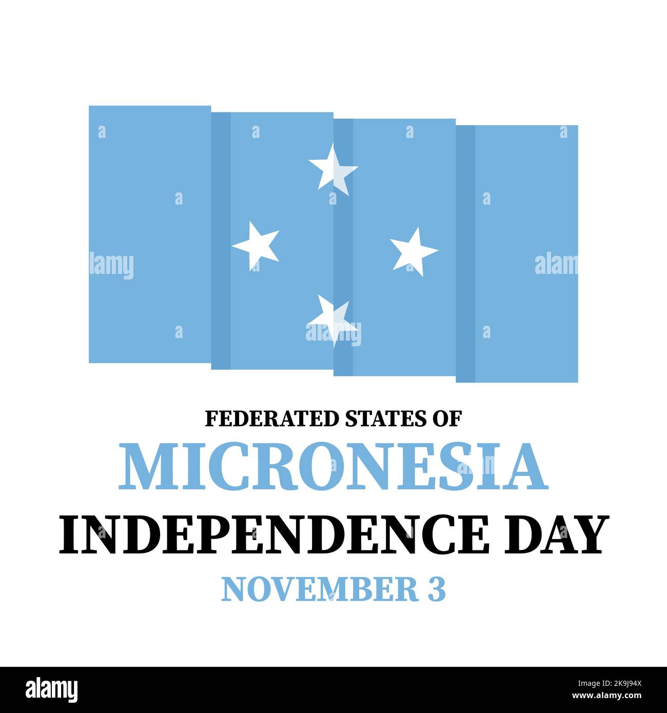 Micronesia Independence Day typography poster. National holiday ...